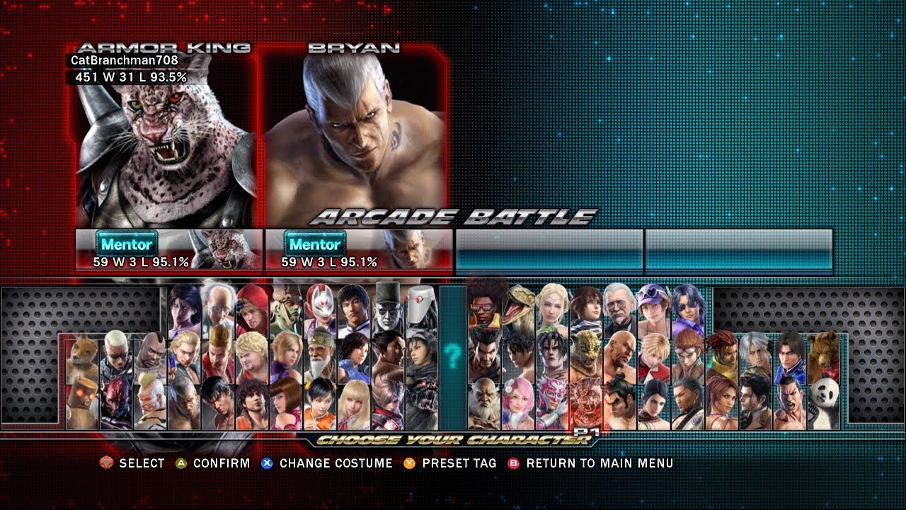 Tekken Tag Tournament 2 - Bryan/Armor King Arcade Playthrough on Hard ...