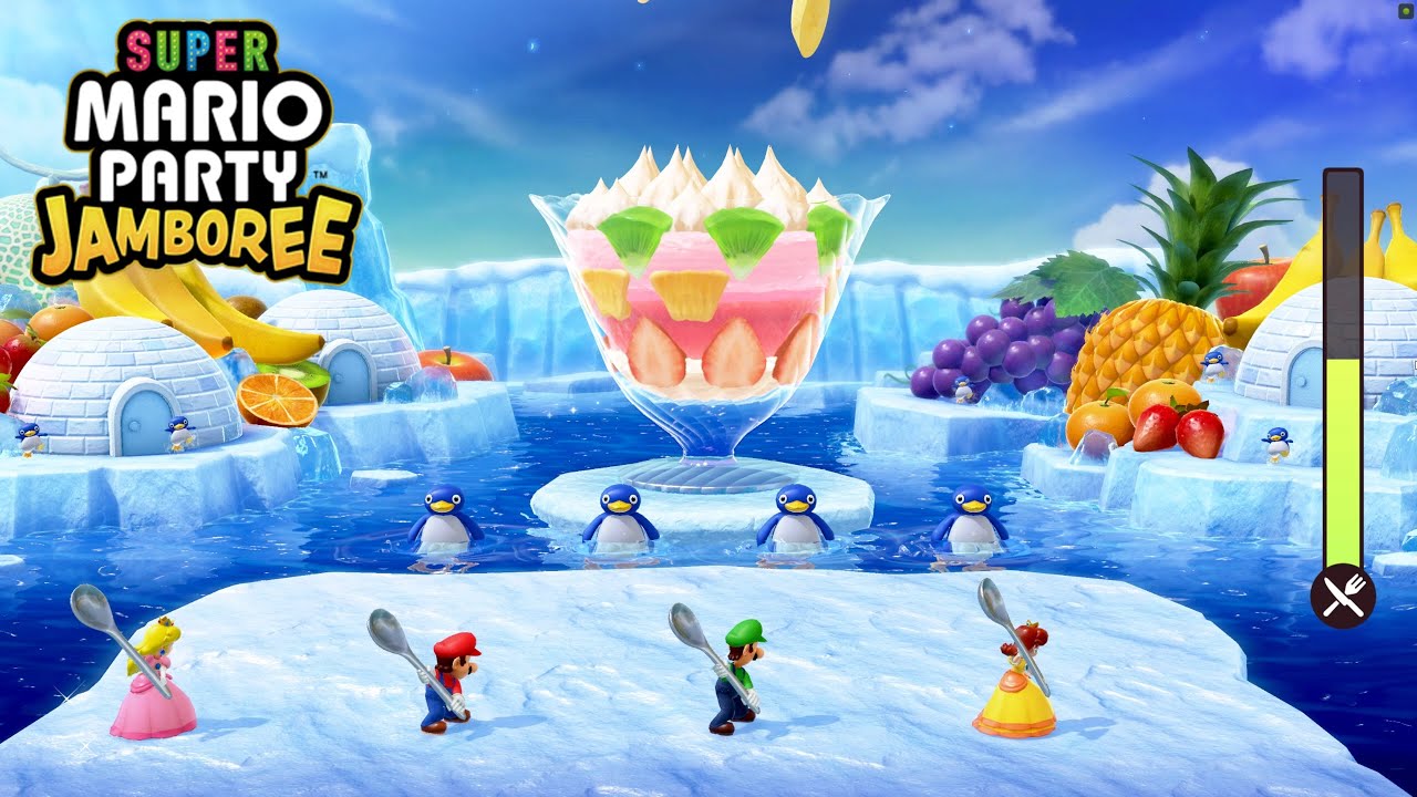 Mario vs. Luigi Winter Snow Minigames - Super Mario Party Jamboree ...