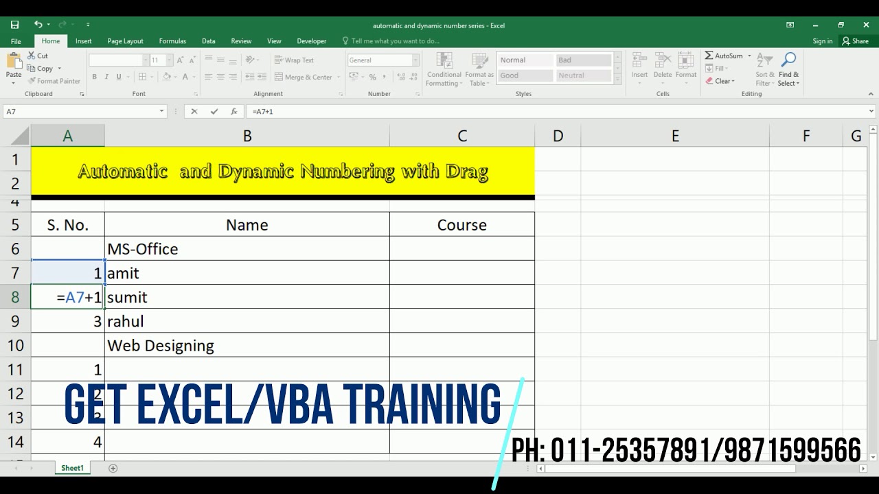 How To Generate Automatic And Dynamic Serial Number In Excel By how-to-generate-automatic-and-dynamic-serial-number-in-excel-by