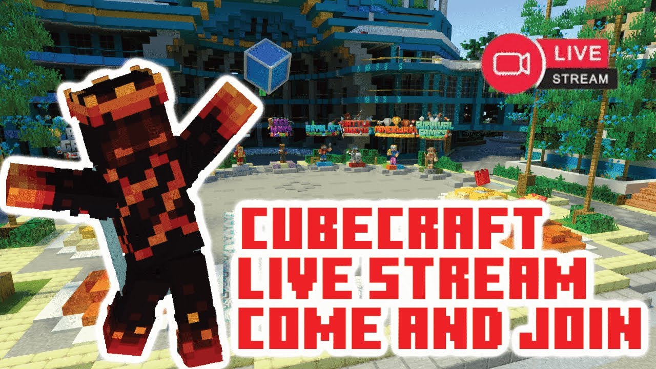 live streaming CUBECRAFT WITH a NOOB - YouTube