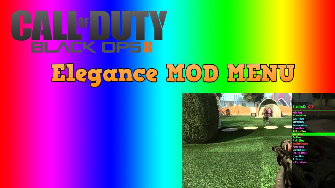 COD Black Ops 2: ELeGanCe Mod Menu - YouTube