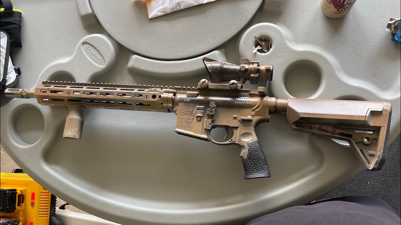 Daniel defense M4A1 Riii with a bonus Rifle at the end - YouTube