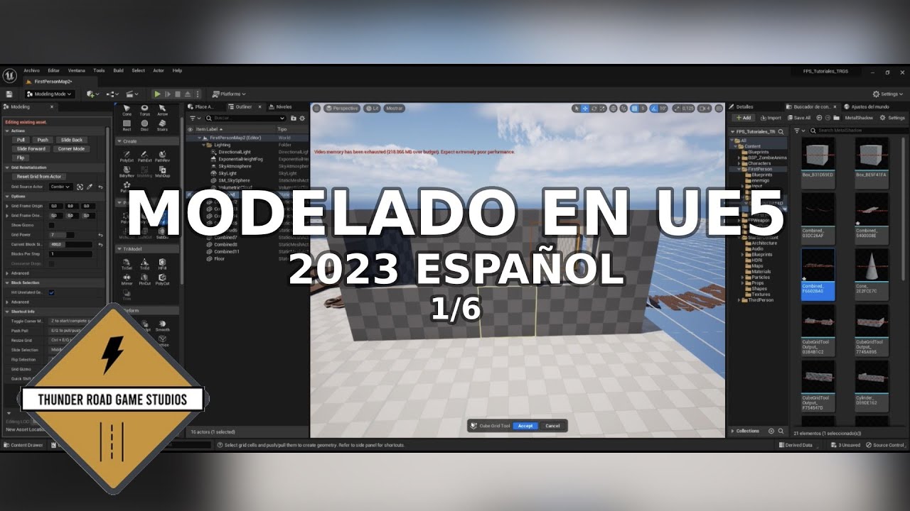 Tutorial: modelado en Unreal Engine 5 - 2023 en español (1/6) - YouTube