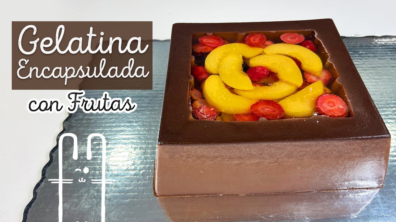 Como hacer GELATINA DE CHOCOLATE CON FRUTA ENCAPSULADA | EL BAÚL DE ...