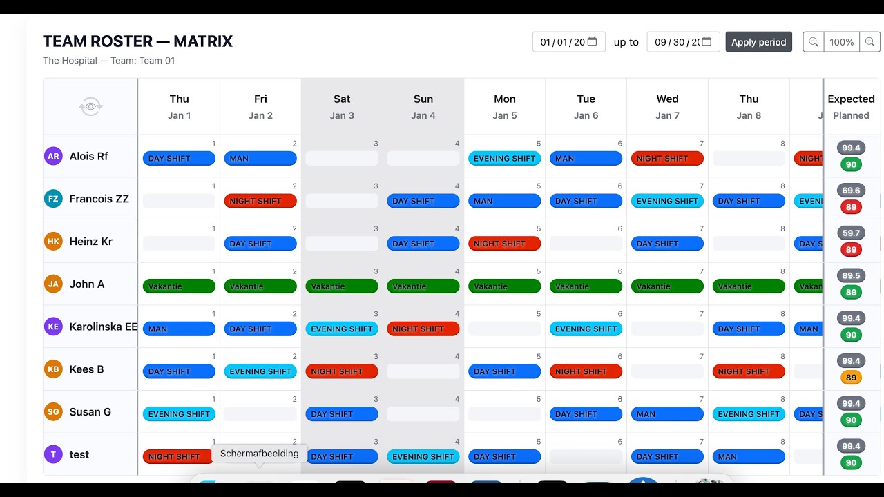Roster Tool demo - YouTube