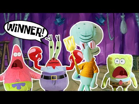 SQUIDWARD RUINS THE TALENT SHOW!!! SpongeBob Plush Series!!! - YouTube