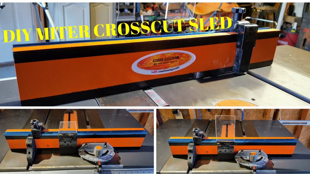 DIY CrossCut Miter Sled - YouTube