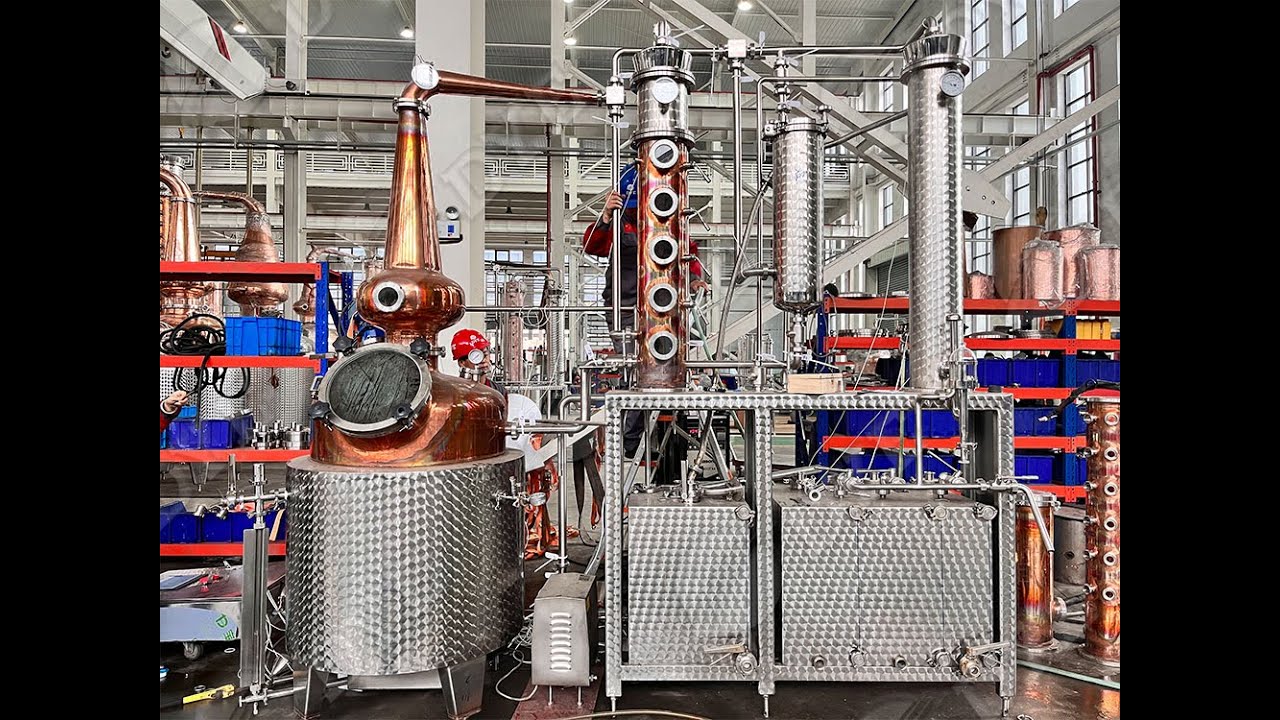 DYE 300L Distillery Still Test Run Whiskey Gin Rum Brandy Distiller ...