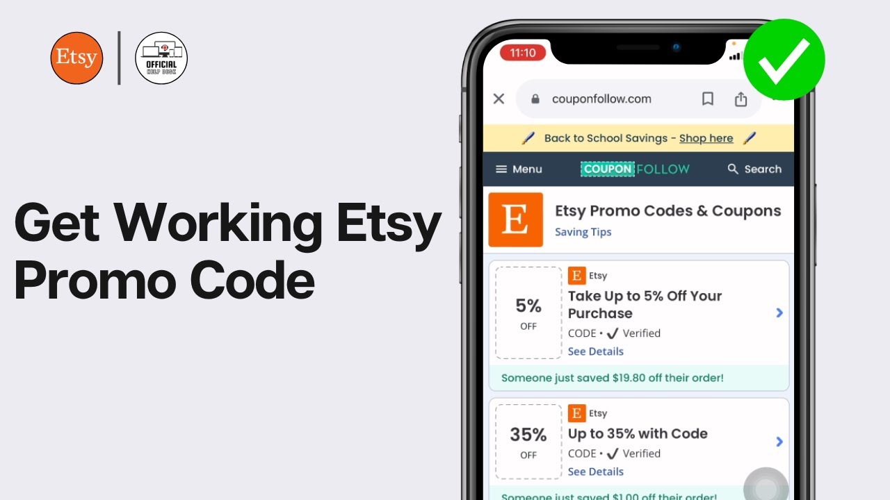 How To Get Working Etsy Promo Code 2024 (BEST METHOD) - YouTube