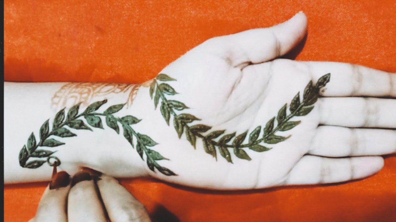 New leaf mehndi design || delicate mehndi design || Easy mehndi design ...