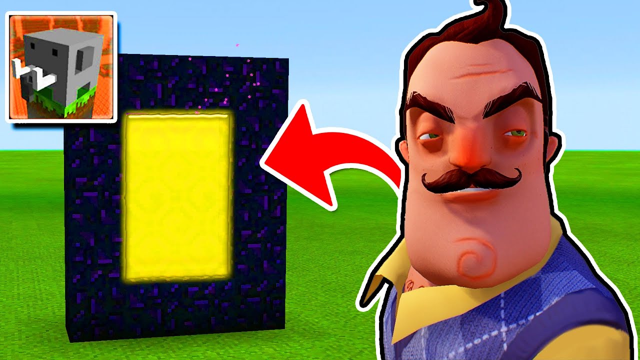 How To Make a PORTAL to the Hello Neighbor in Craftsman: Building Craft ...