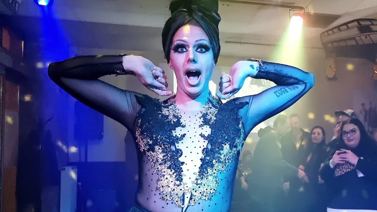 Ms. Drag Queen Hungary 2021, Cinthya Fama: BONGO CHA CHA CHA latino dance in Crush gay bar ...