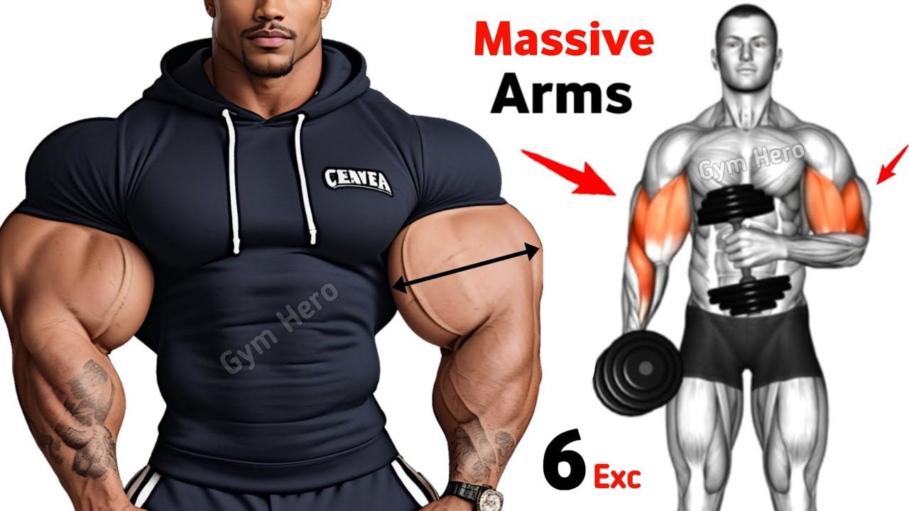 6 Best Biceps and Triceps Exercises to Build Massive Arms - YouTube