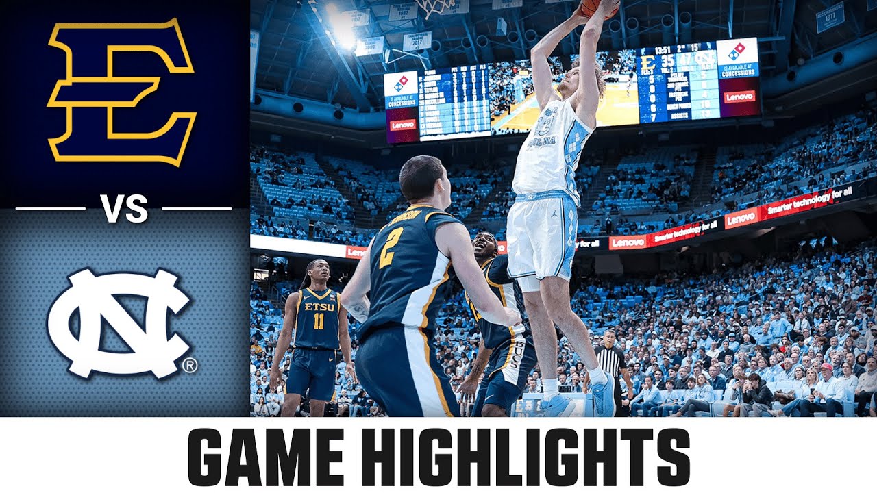 ETSU vs. North Carolina Game Highlights | 2025-26 ACC Men's Basketball ...