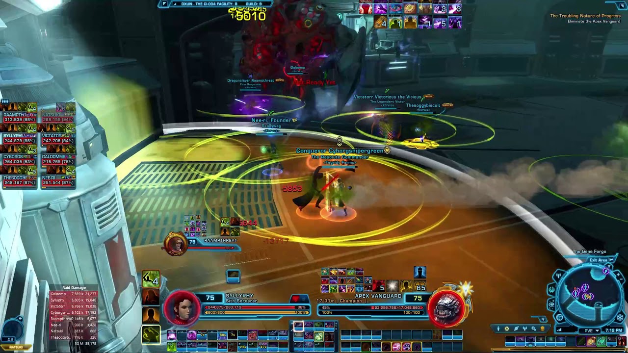 SWTOR 8man VM Dxun Apex Vanguard - YouTube