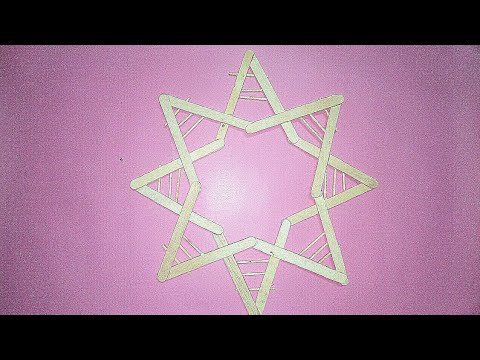 Stick art #6 / stick star / art creativity - YouTube