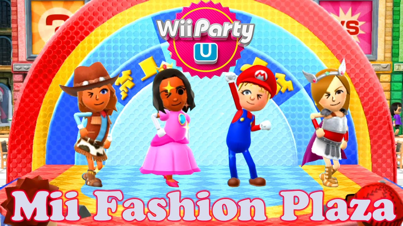 Wii Party U Mii Fashion Plaza - Faustine Vs Maximillian Vs Clara Vs ...