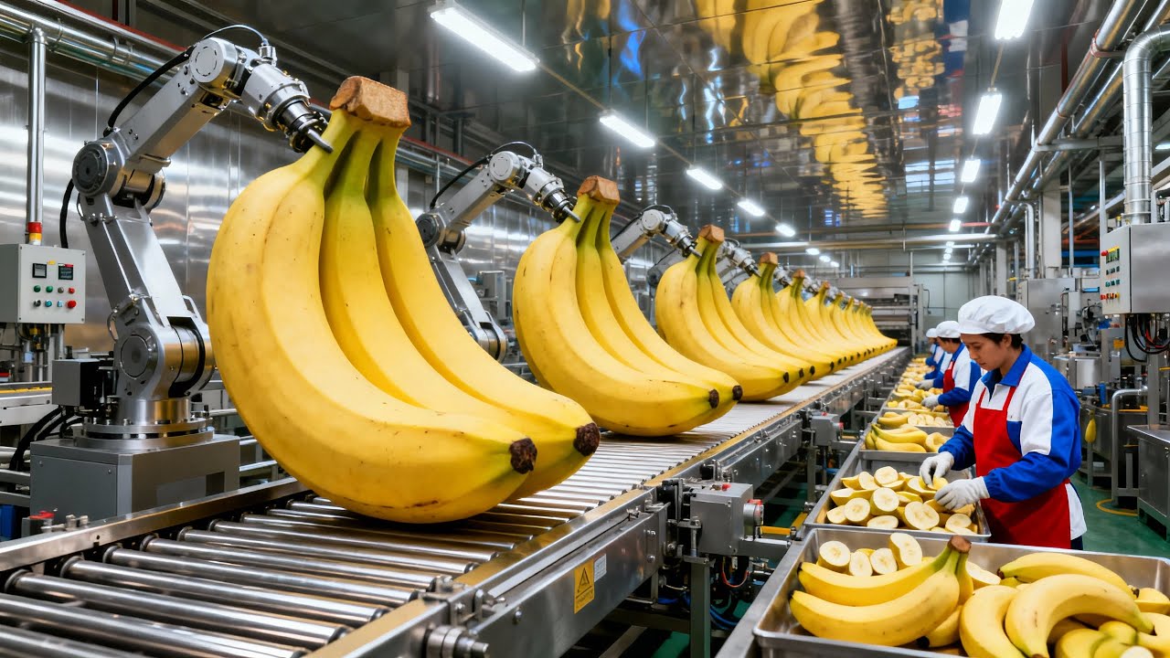 Inside the Banana Factory – How Millions of Bananas Become Crispy Chips ...