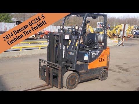2014 Doosan GC25P-5 Propane Forklift - TRO 0403231 - YouTube