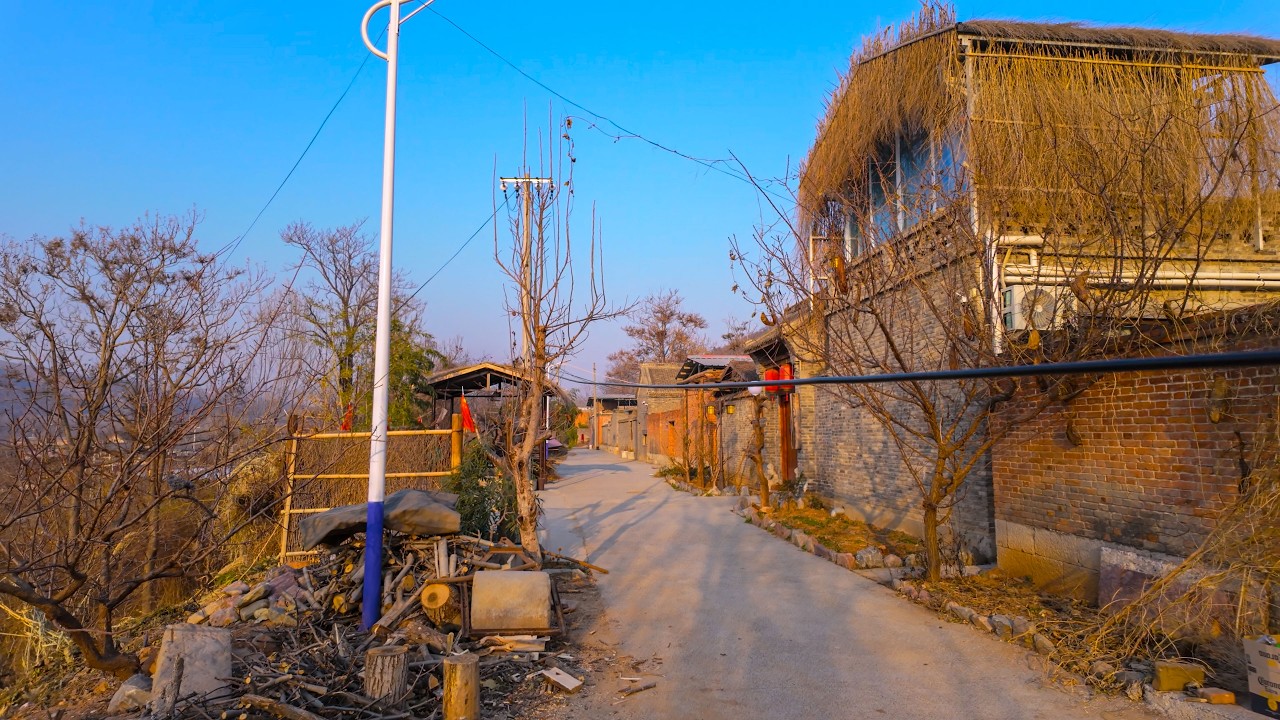 Walking in China's rural areas, a desirable village, Henan Da Nanpo ...