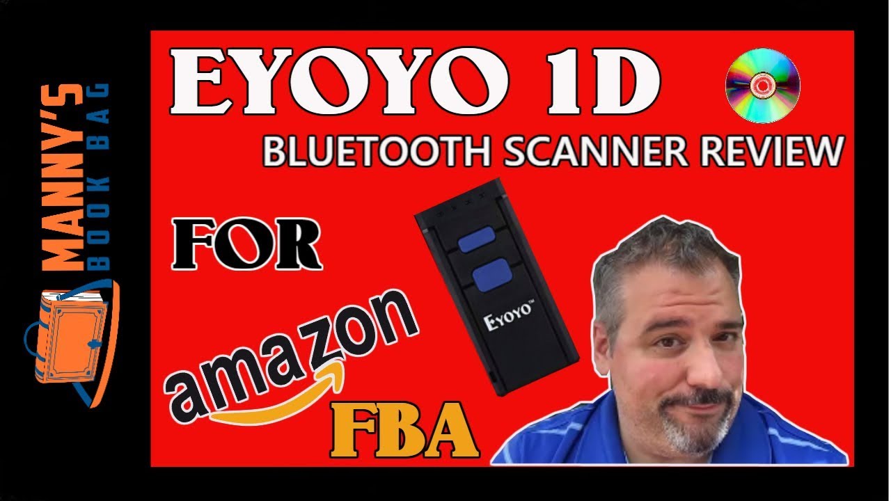 EYOYO 1D Wireless Bluetooth Barcode Scanner Review for Amazon FBA - YouTube