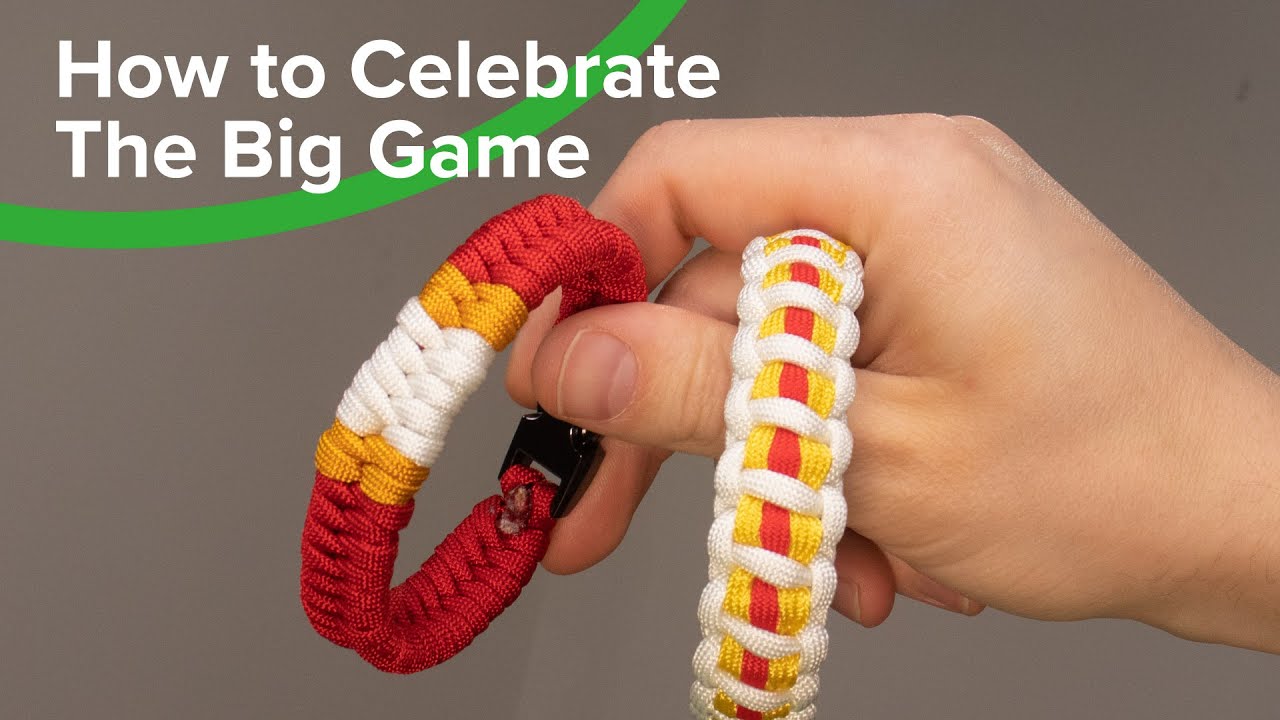 Football Team Paracord Bracelets - YouTube