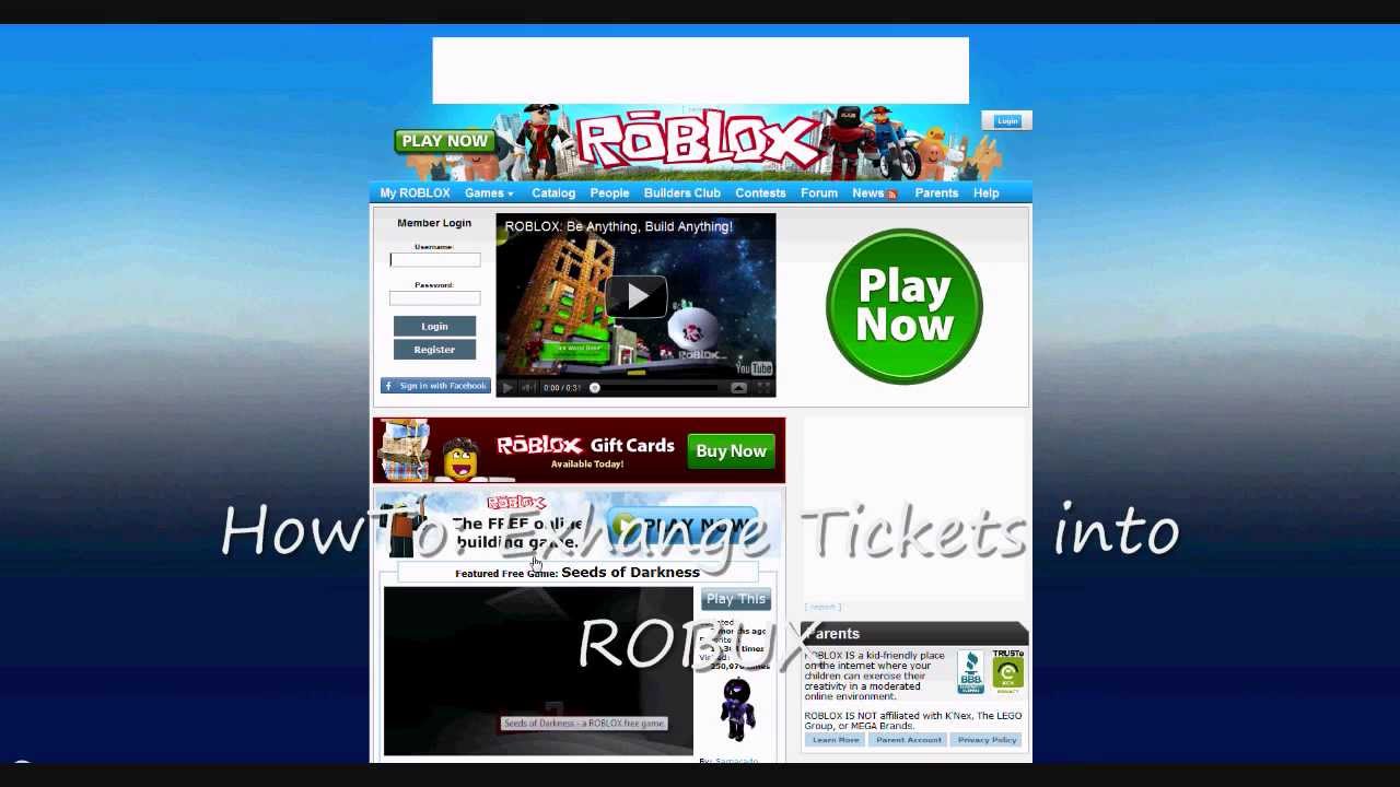 HowTo: Exchange Tickets into ROBUX - YouTube