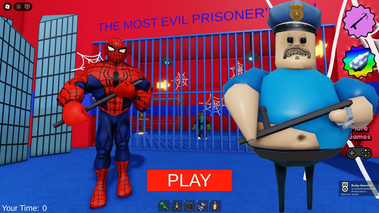 Roblox | SPIDERMAN'S PRISON RUN | RoBIN - YouTube