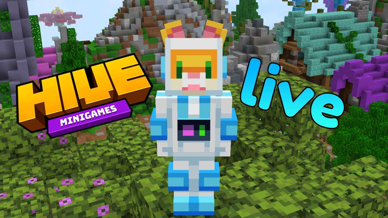 Hive With Viewers but Space Cat! (Hive Minecraft Live) - YouTube