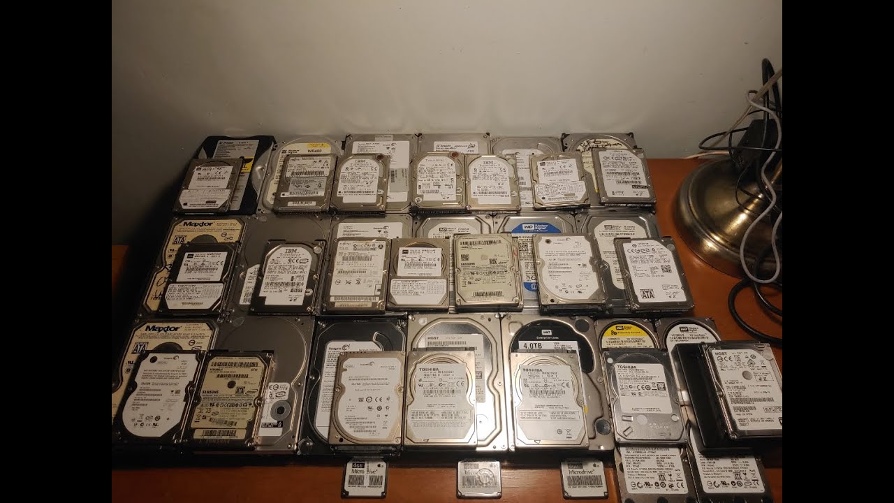 My hard drive collection 6/11/2021 - YouTube