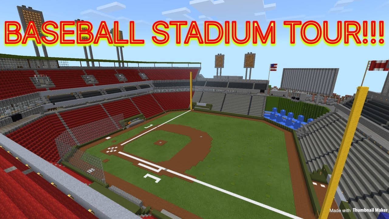 Minecraft Baseball Stadium Tour - YouTube