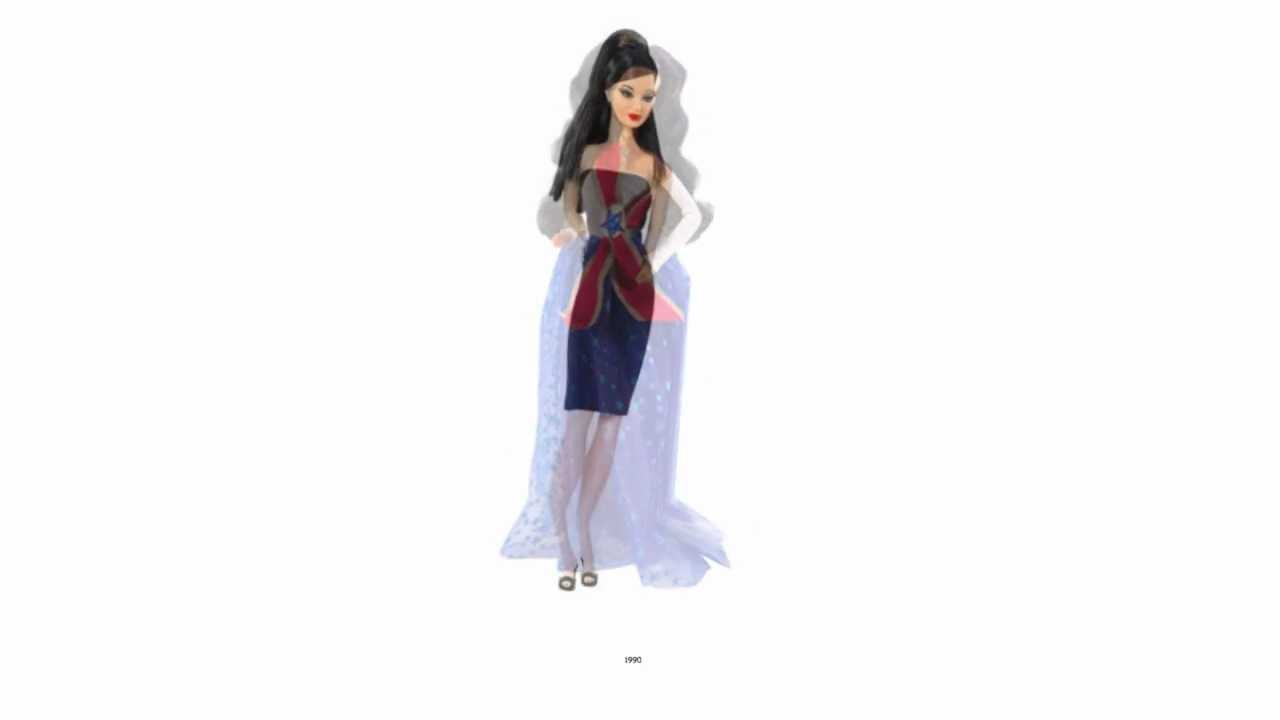 Barbie Girl Morphed Through 50 Years (Fantamorph) - YouTube