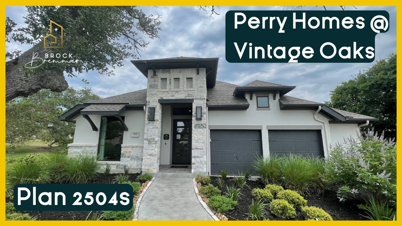 Perry Homes 50' Lot | Vintage Oaks | 2504S | 4 Beds | 3 Baths | San ...