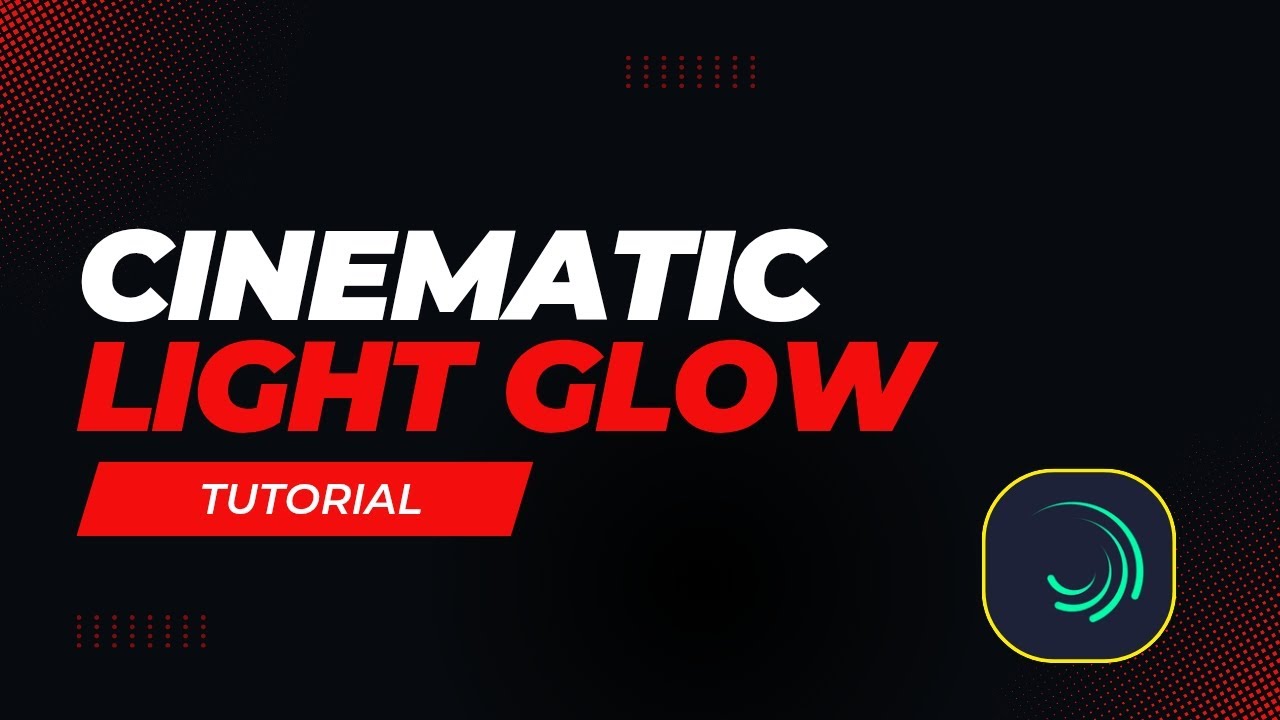 How to Create Cinematic Light Glow Effect in Alight Motion | Smooth ...