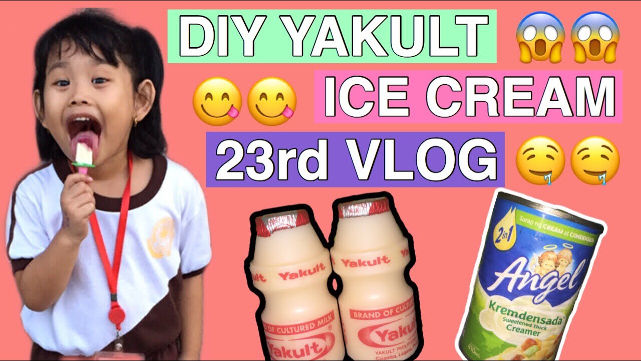 DIY YAKULT ICE CREAM | HERA NOREEN VLOGS - YouTube