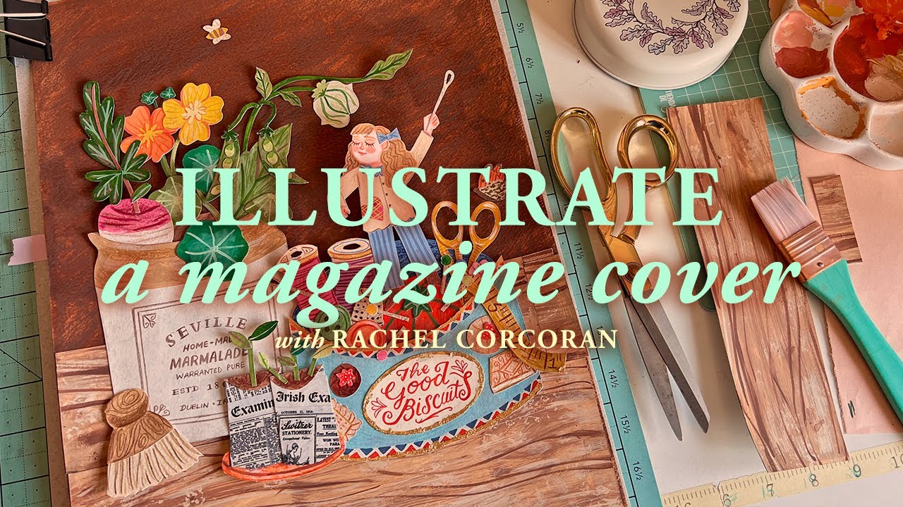 How I Illustrate a Magazine Cover My Illustration Process Using ...