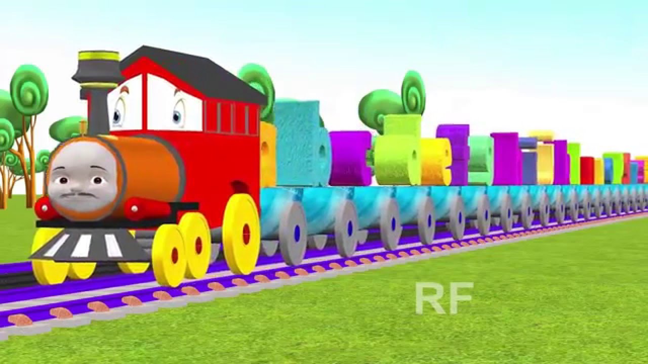 Alphabet Train Songs for Children | Alphabet Song | 3D Animated Nursery ...