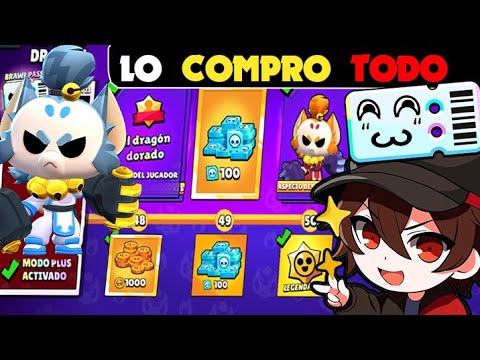 COMPRO y MAXEO TODO el BRAWL PASS PLUS DE KIT! | Brawl Stars - YouTube