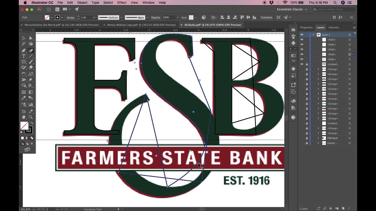 Learn how to vector/re-create a low quality logo. - YouTube