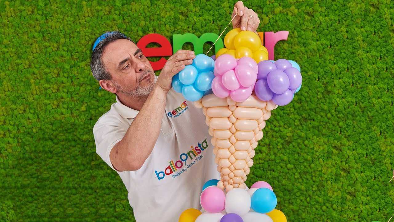 DIY Balloon Ice Cream Cone: Sweet Summer Treat Tutorial - YouTube
