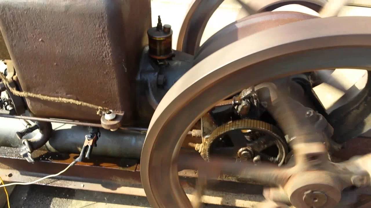 5hp Monitor hit & miss engine - YouTube
