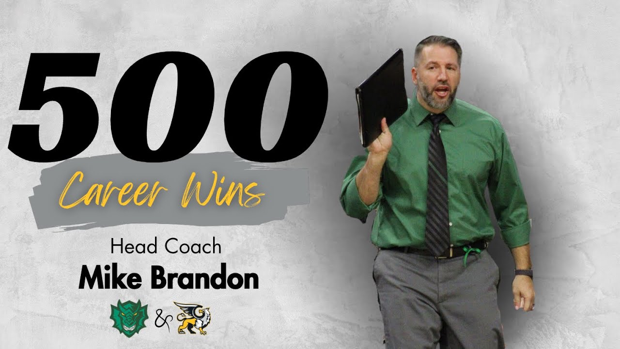 Coach Brandon 500 Career Wins - YouTube