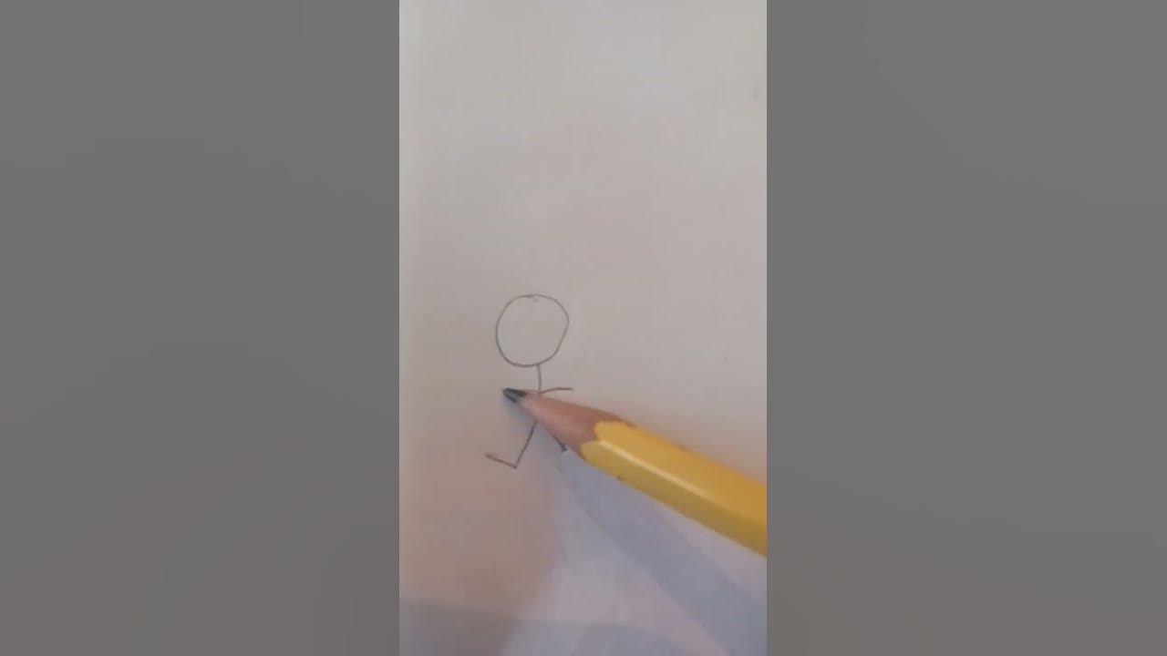 how to draw a stickman - YouTube