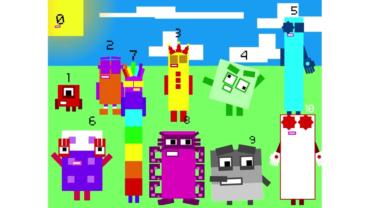 NUMBERBLOCKS RETRO 0 -10!!! - YouTube