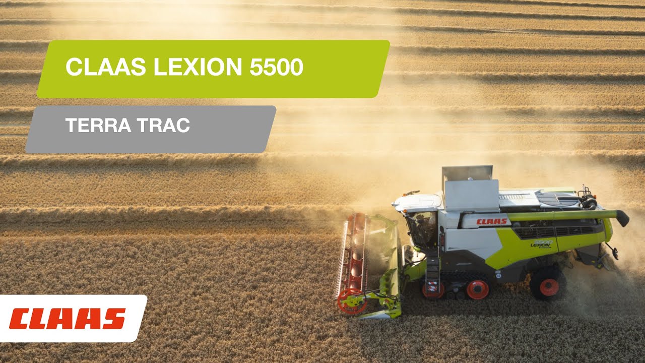 CLAAS LEXION 5500 TERRA TRAC - YouTube