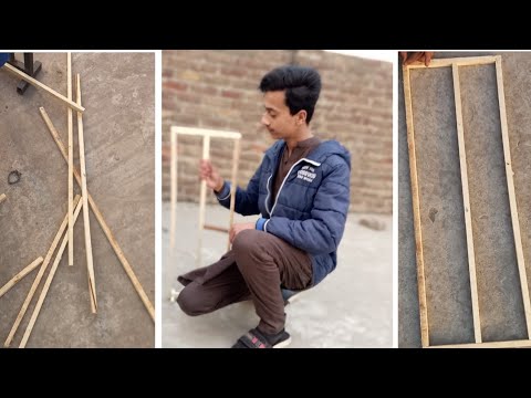 DIY Wooden Stick Wicket | How to make wicket at home with wooden sticks ...