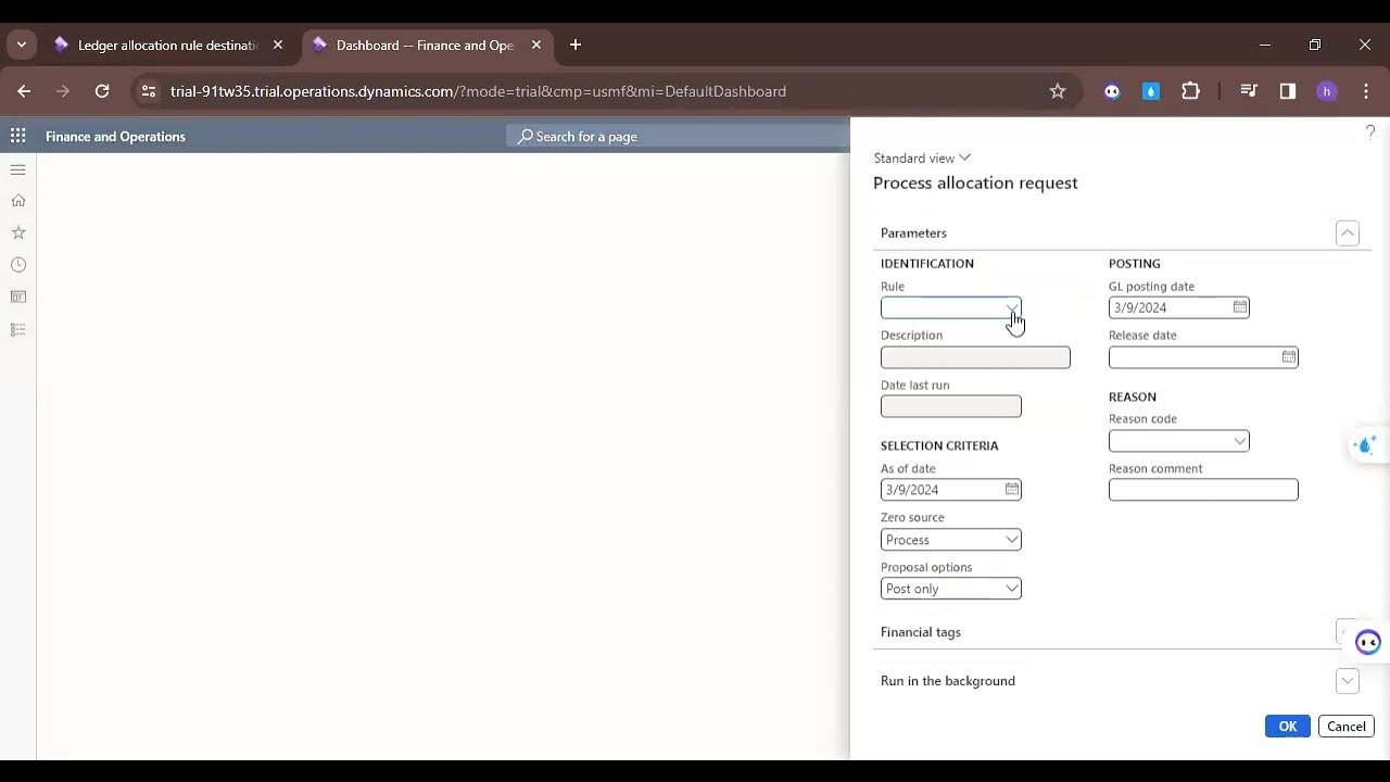 D365 F&O - General Ledger - Ledger allocation rules - basis - YouTube