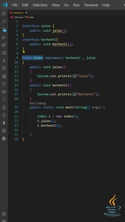 Java Multiple Interface #coding #codingindonesia #javaprogramming - YouTube