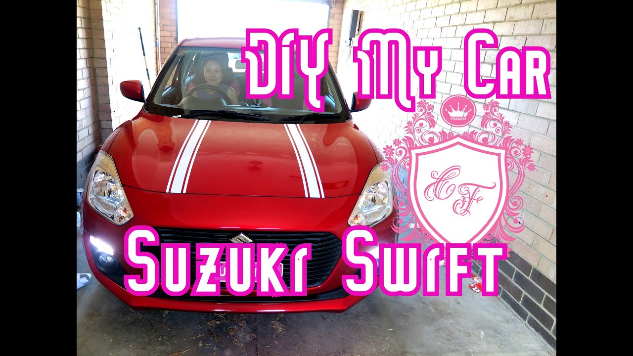 DIY My Car, Suzuki Swift. Finally is Finished. Vinyl Stripe - YouTube