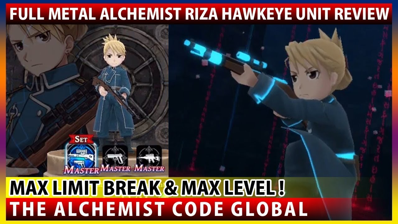 Riza Hawkeye Level 85 Max LB Unit Showcase & Review (Full Metal ...